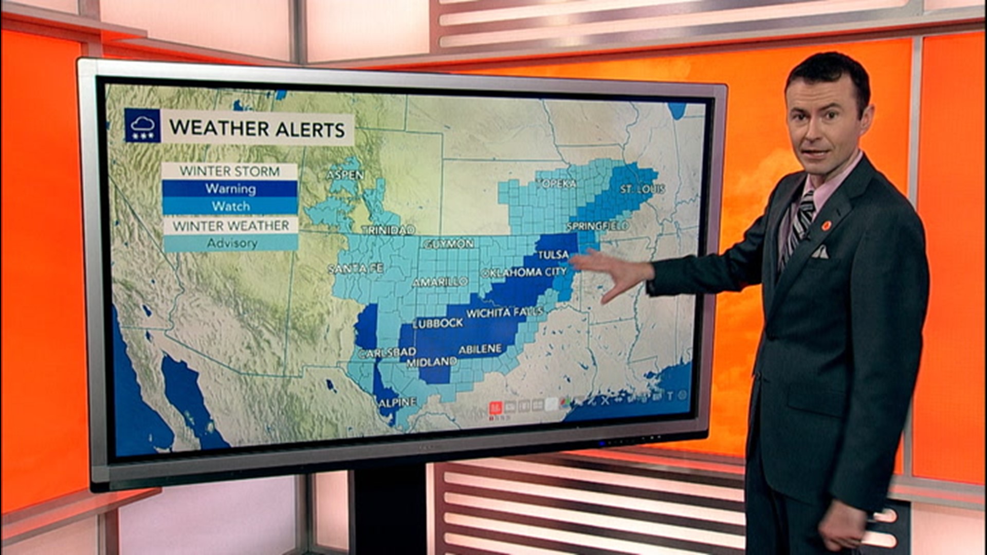 Robust winter storm impacts southern Plains, Midwest | abc10.com