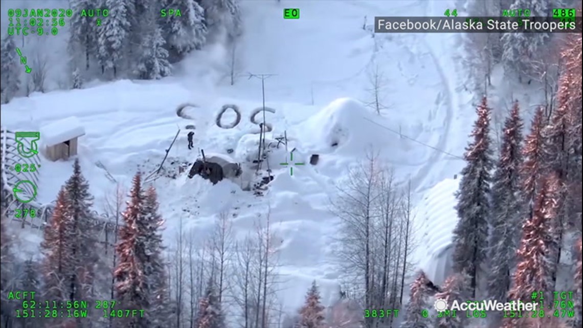 Helicopter finds man with SOS written in the snow | abc10.com