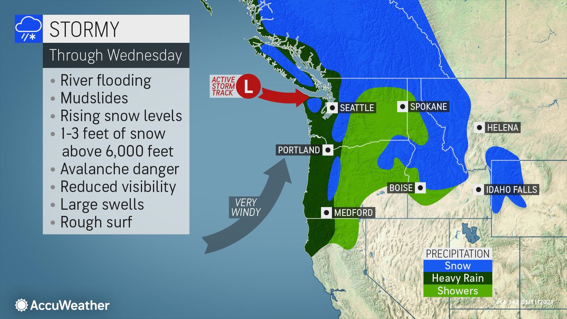 Storms forecast to raise flood risk in Northwest | abc10.com