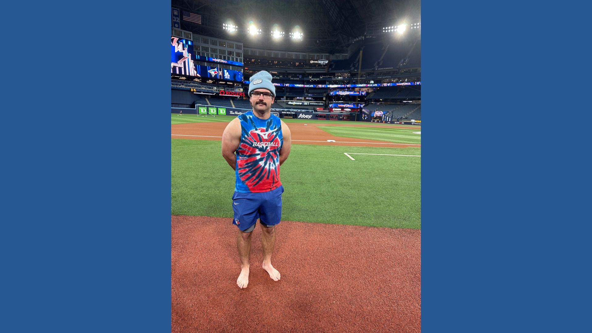Foot note in the outfield: Toronto's Davis Schneider skips shoes a day ...