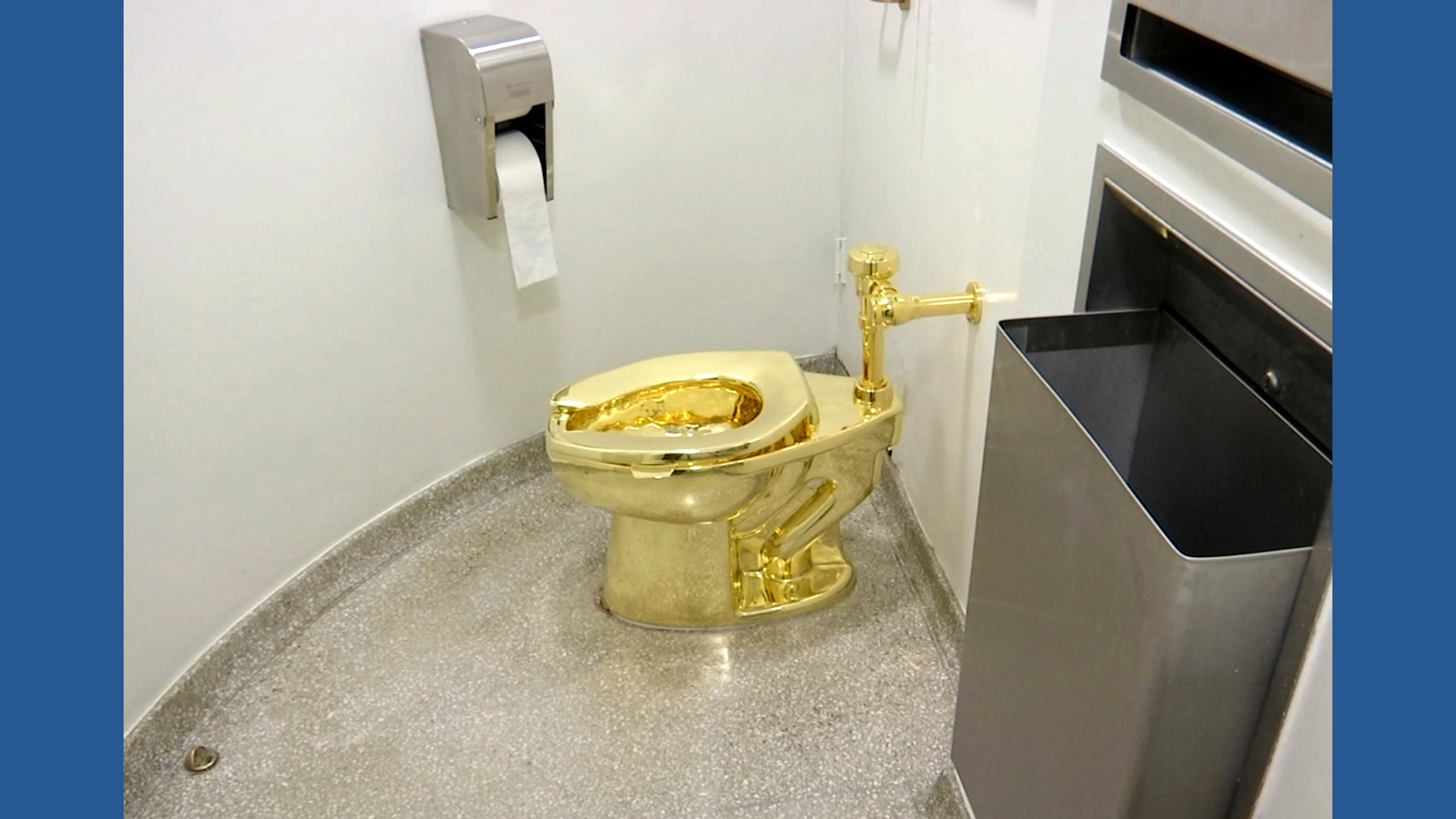 A solid gold toilet is up for auction with a $10 million starting price ...