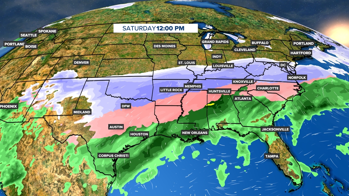 From cold rain to ice: Arctic blast forecast to bring rare winter ...