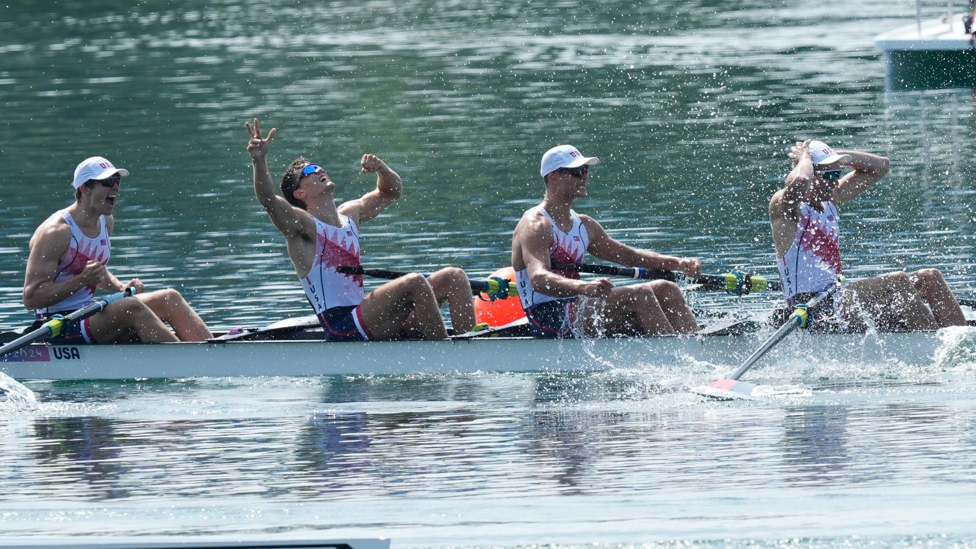 US rowing team wins gold in men's four, first time in 64 years | abc10.com