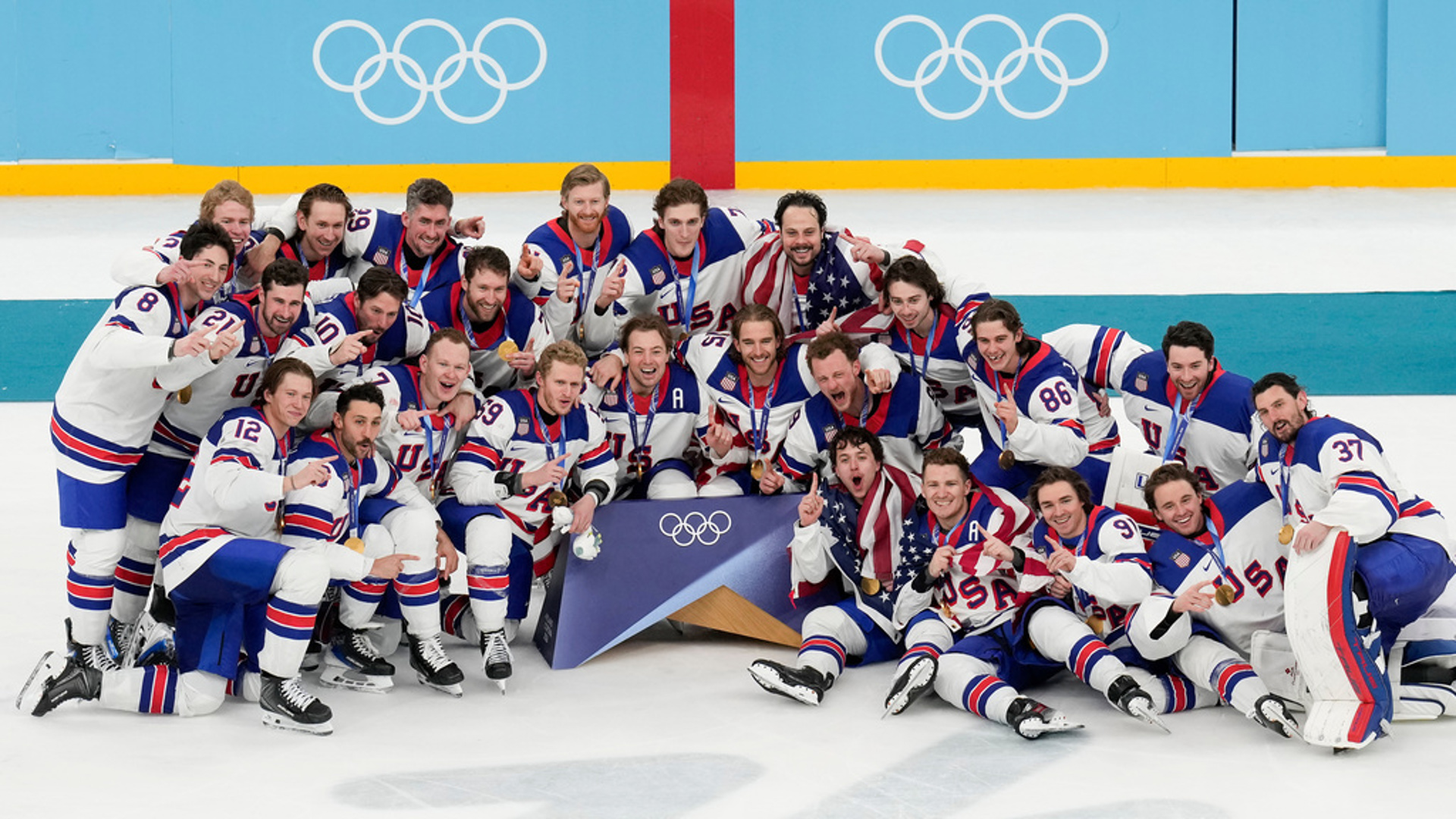 Team USA and Canada battle it out on the ice in the gold medal game for ...