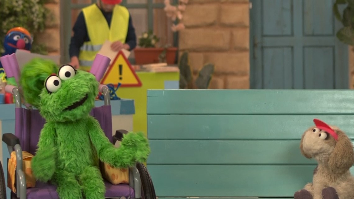 Sesame Street: New Muppet Ameera uses wheelchair, crutches | abc10.com