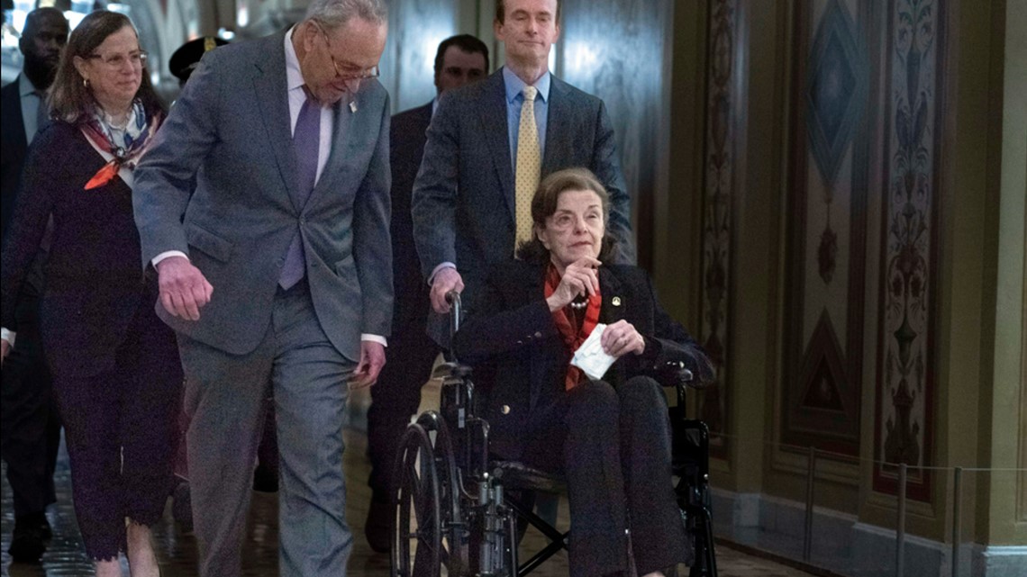 California Sen. Dianne Feinstein returns to Senate after illness ...