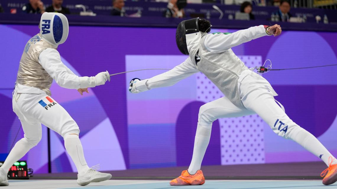 Why are fencers tethered at the Paris Olympics? | abc10.com