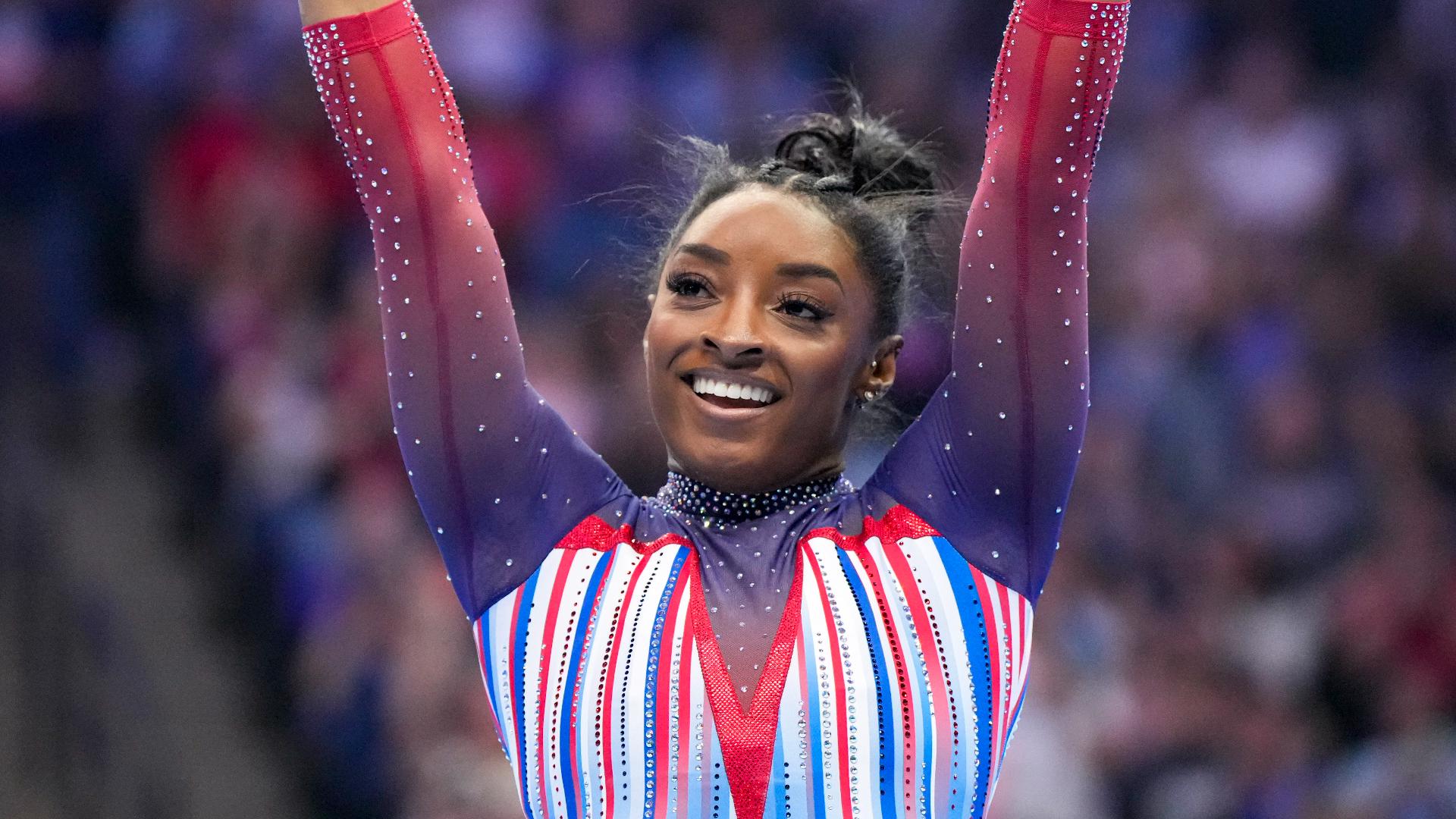 When is Simone Biles competing next at the Olympics? | abc10.com