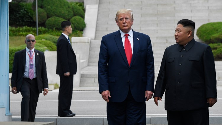At DMZ, step into history for Trump as he offers hand to Kim | abc10.com