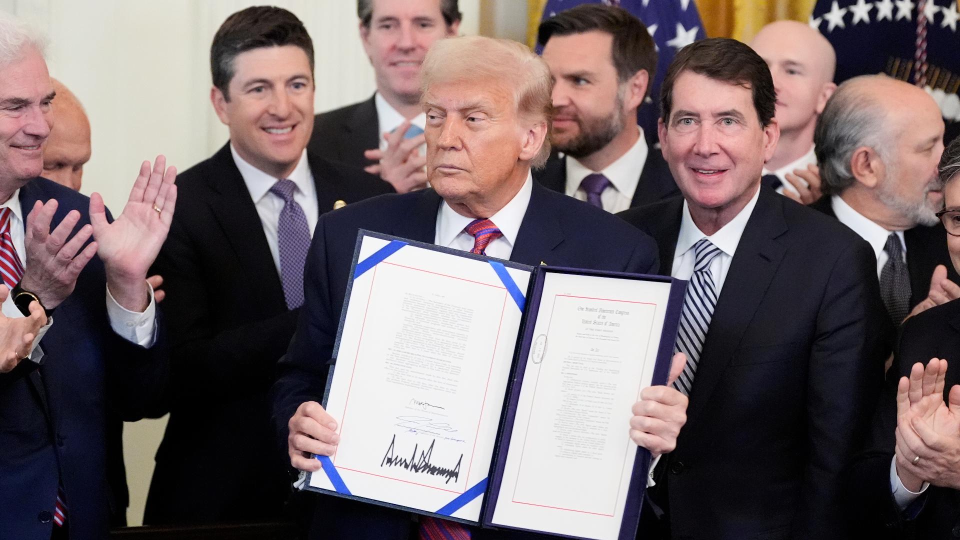 Trump signs GENIUS Act, boosting stablecoin regulation | abc10.com