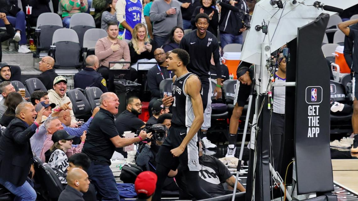 Wembanyama gives Spurs fan tickets after missing game with injury | abc10.com