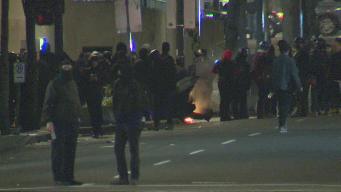 Riot declared in downtown Portland following Rittenhouse verdict ...