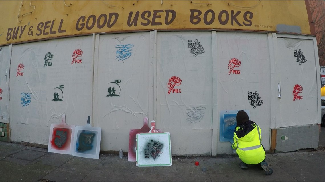 Portland cleanup team putting up preventative graffiti | abc10.com