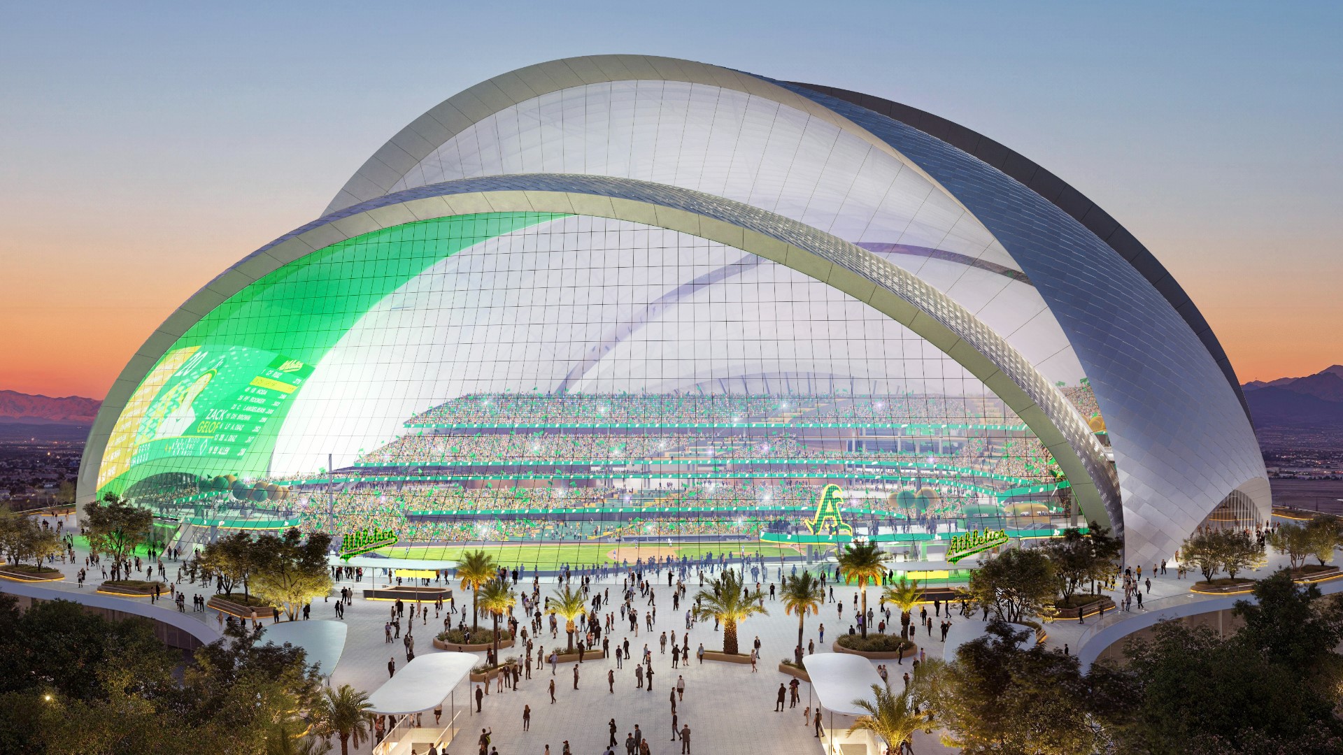 Las Vegas Oakland A's baseball stadium drawings released | abc10.com