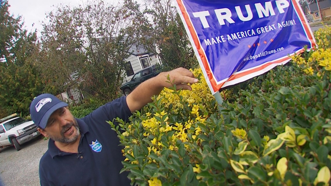 Trump supporter shocks political sign thieves | abc10.com