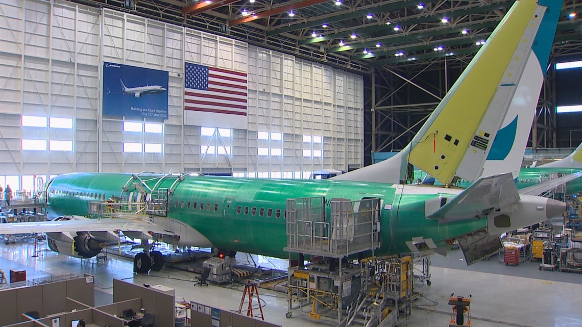 First look at 737 MAX 9 built in Renton | abc10.com