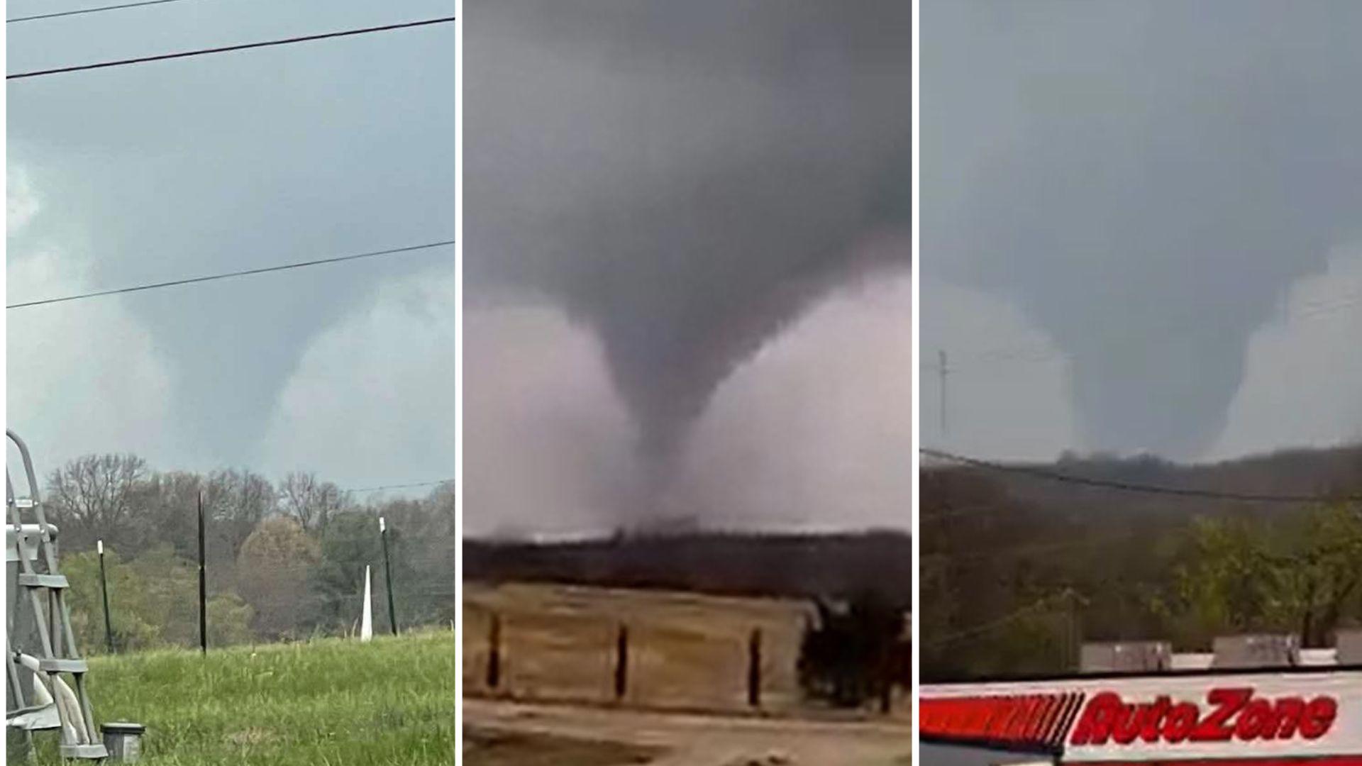 Missouri tornado touchdown caught on video south of St. Louis | abc10.com