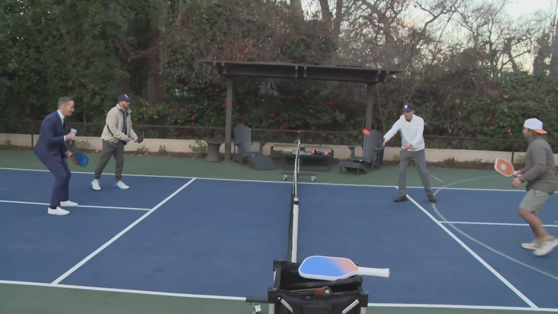 Mark S. Allen shows off his pickleball talent on the courts with Urijah ...