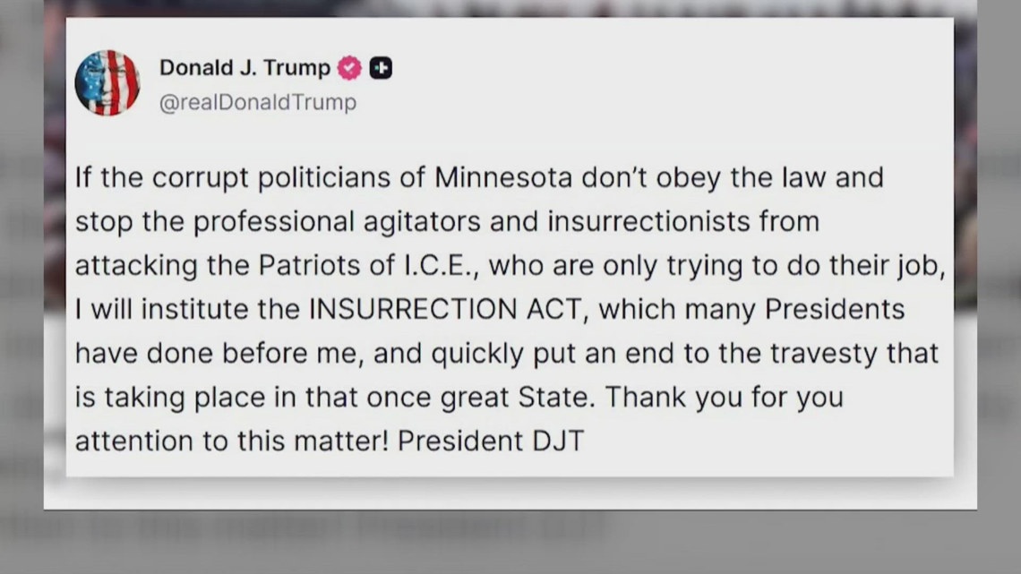 Trump threatens to invoke Insurrection Act to send troops to ...