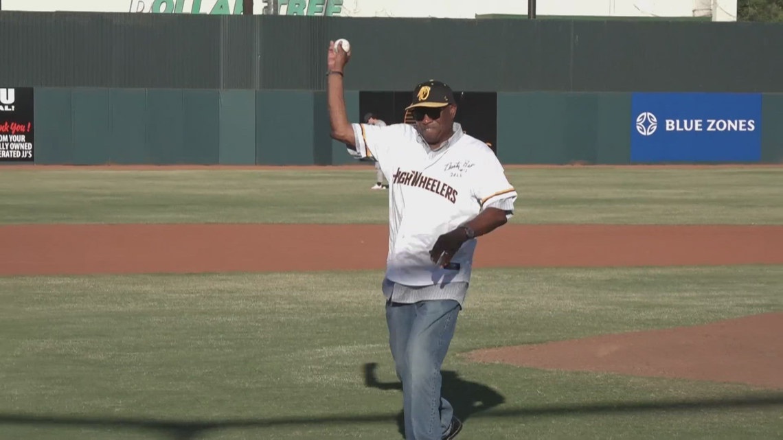 MLB legend Dusty Baker honored at Yuba-Sutter High Wheelers game ...