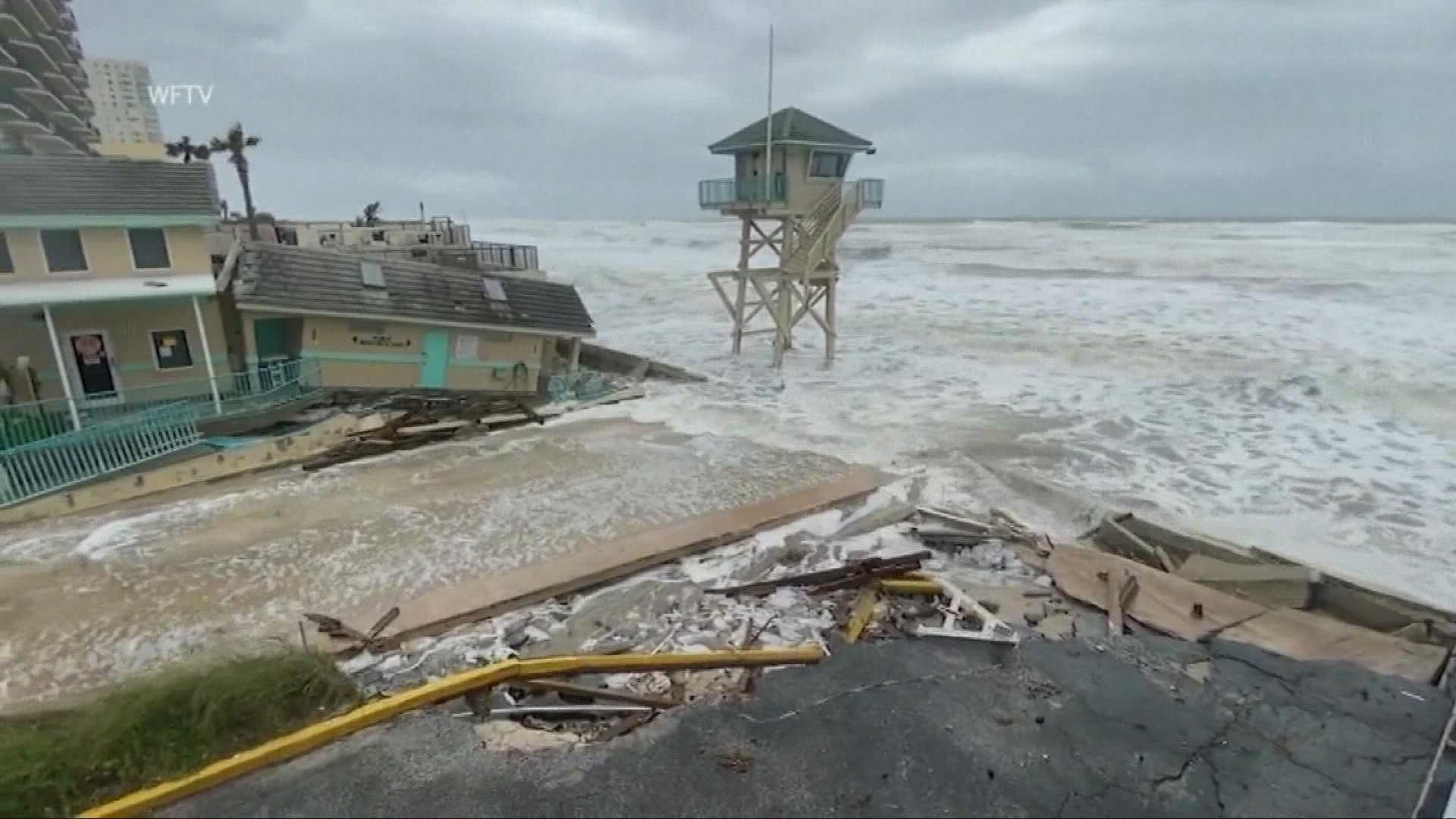 Nicole downgrades to tropical storm after striking Florida | abc10.com