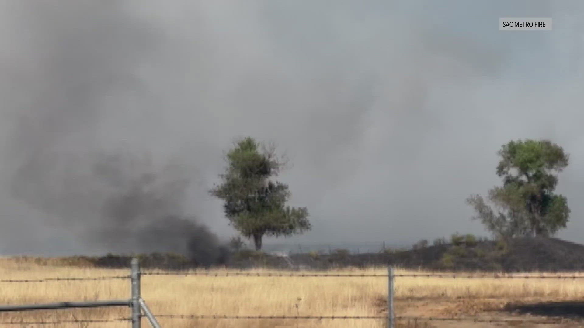 Grant Fire in Sacramento County: Fire grows to 35 acres in Rancho ...