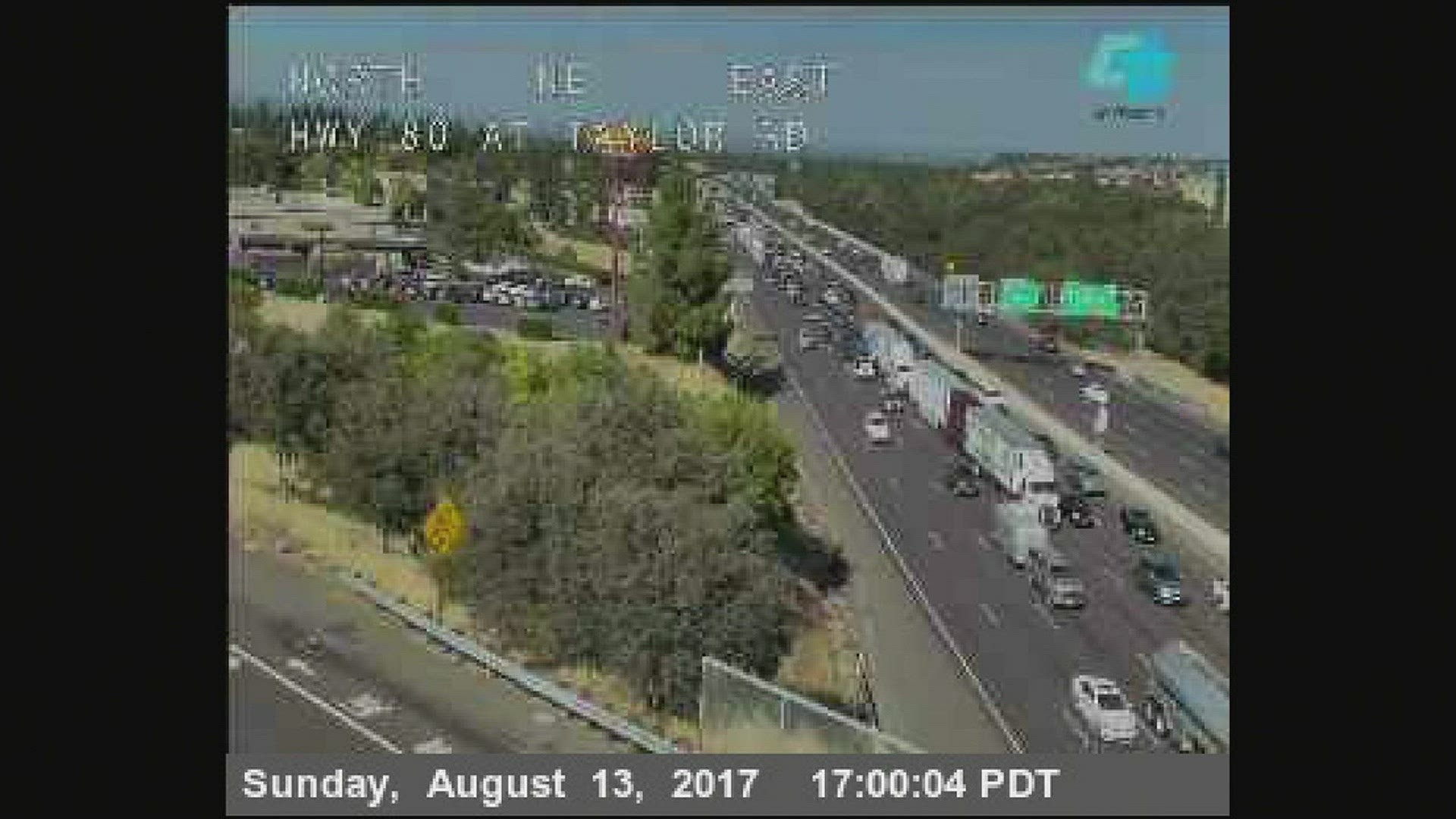 Westbound I-80 traffic stalled for multi-car crash near Roseville ...