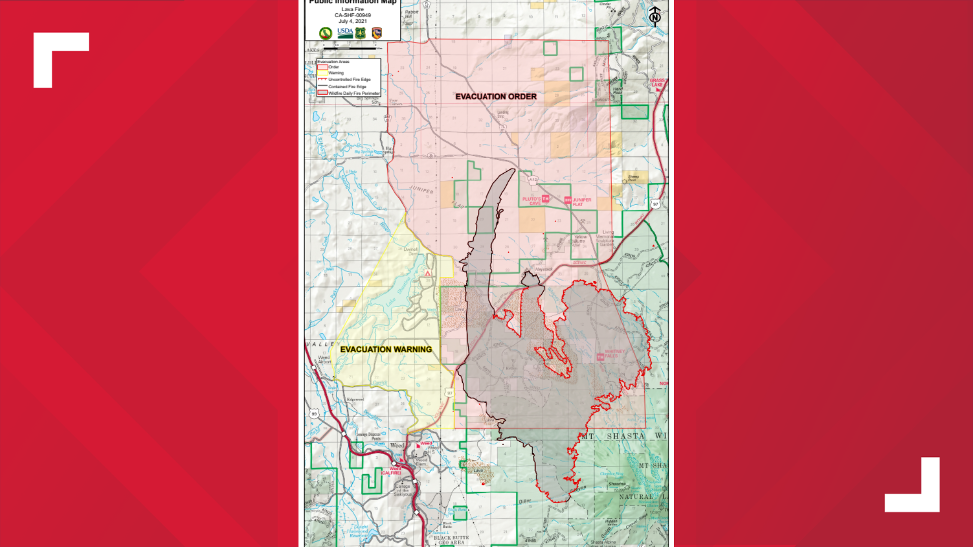 Mount Shasta Lava Fire: maps, evacuations, updates | abc10.com