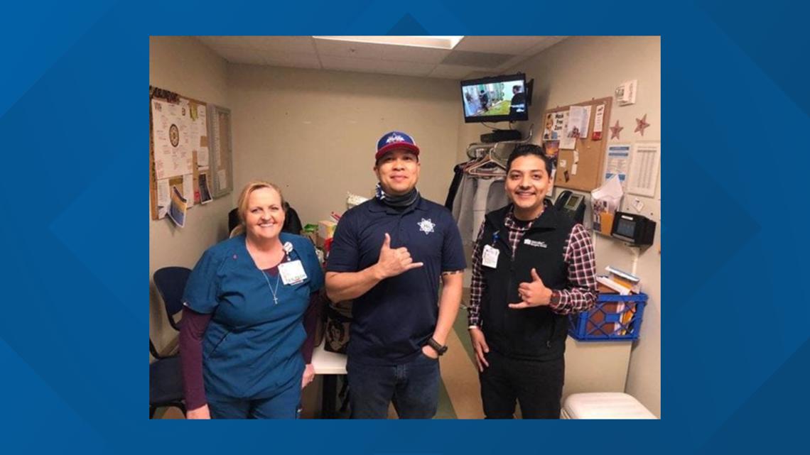 First responders donate, deliver food to healthcare workers | abc10.com