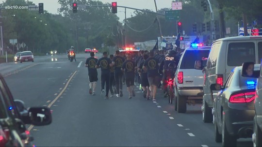 CHP cadets run from West Sacramento to Capitol | abc10.com