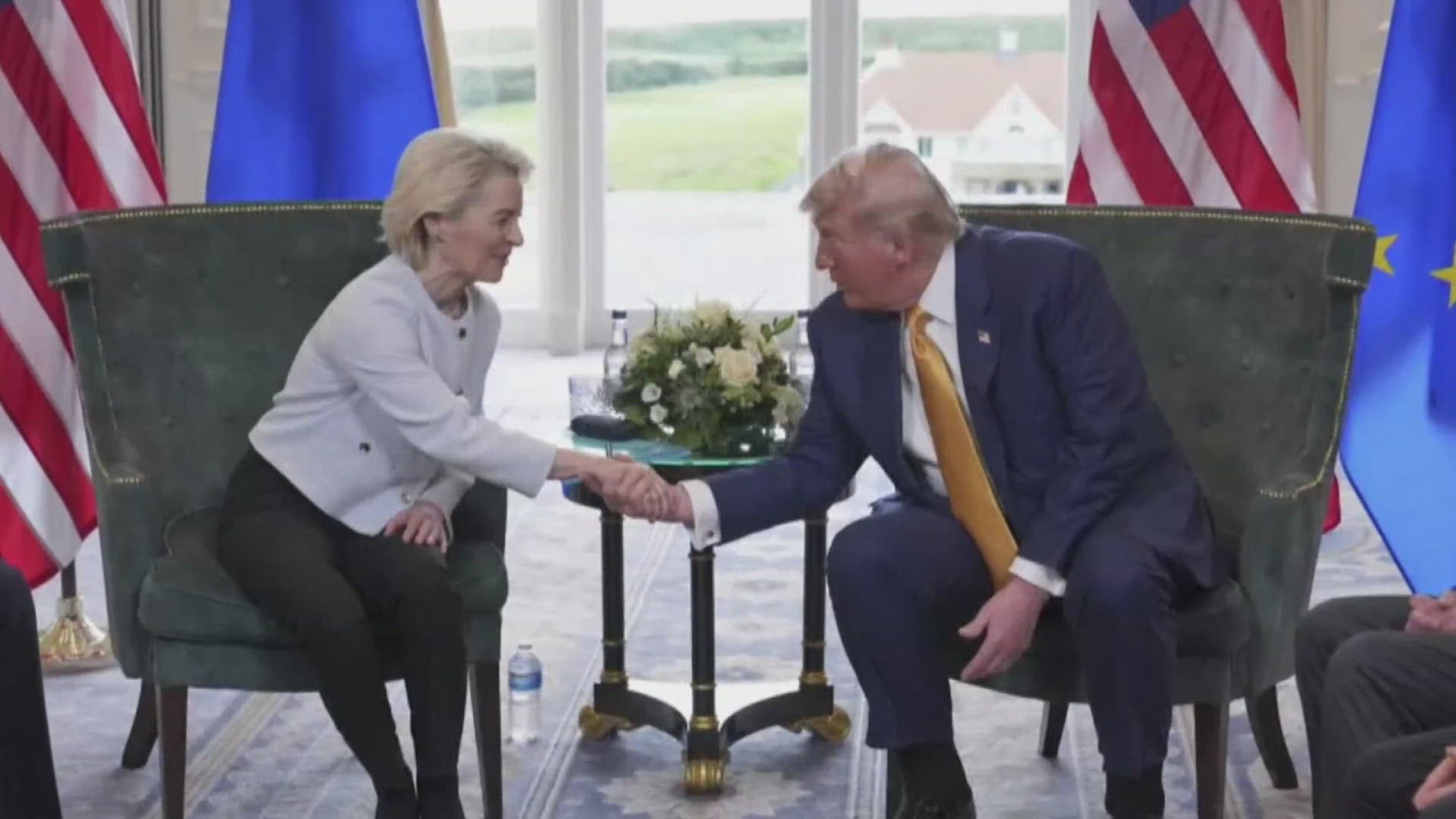 US, EU agree on trade framework after Trump holds tariff talks European official | abc10.com