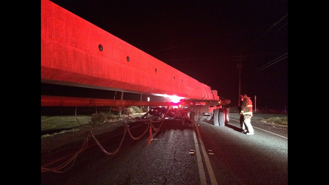 Photos from the scene: Car vs big rig crash in Yolo County | abc10.com
