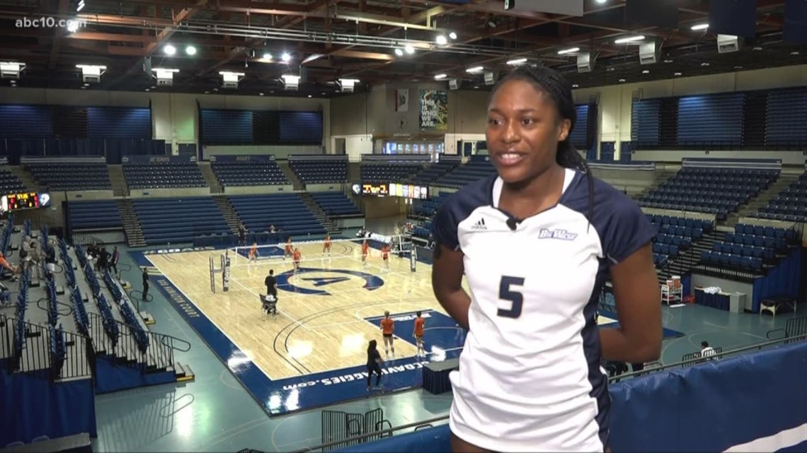 UC Davis volleyball player returns to the court after beating cancer ...