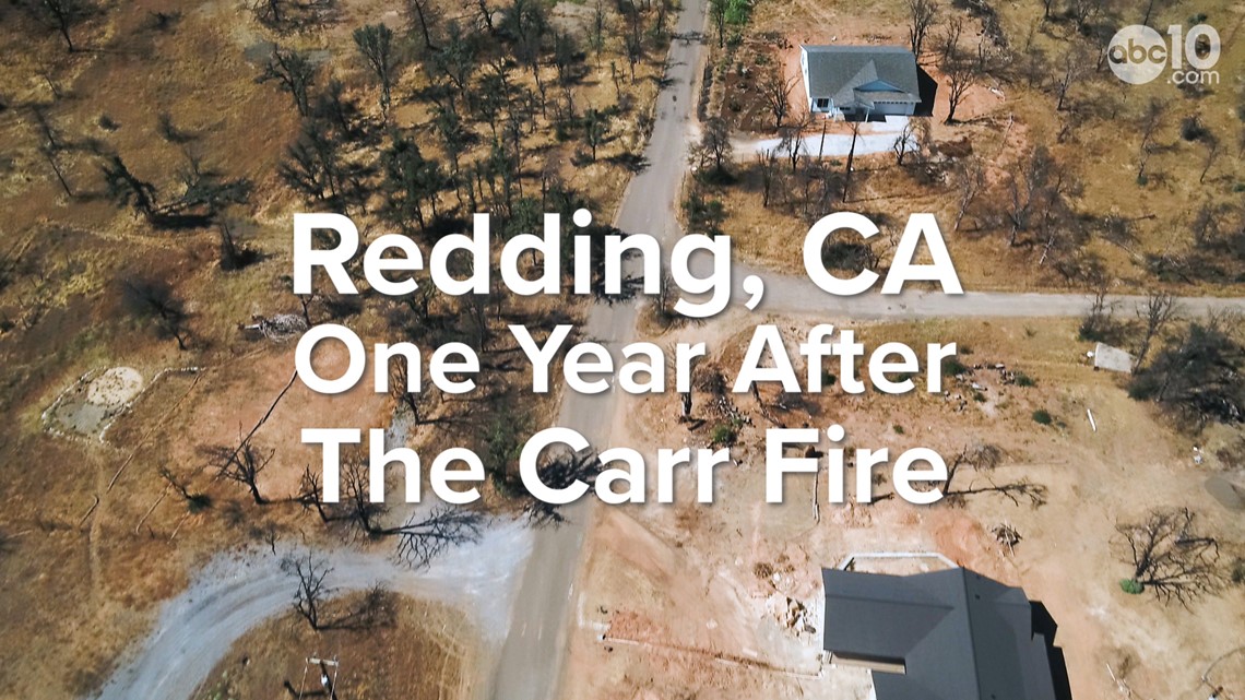 Riding through Redding's 'burn scar' a year after Carr Fire | abc10.com