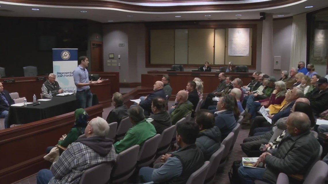 Rep. Josh Harder talks Delta Tunnel at Lodi town hall | abc10.com