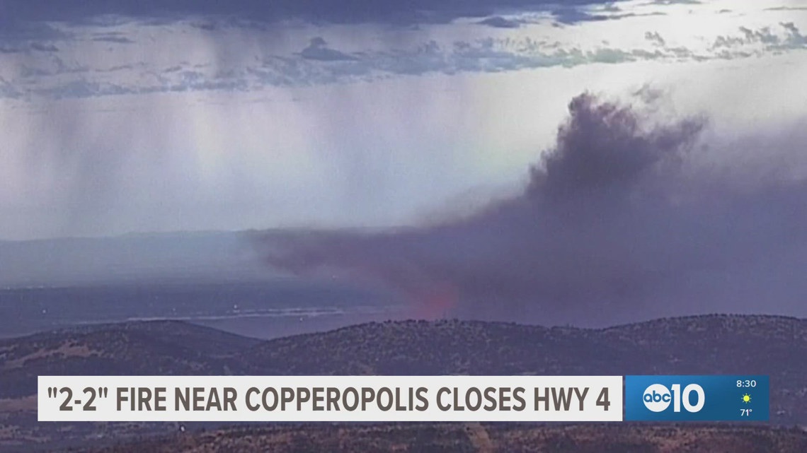 2-2 Fire near Copperopolis closes Highway 4 in Stanislaus County ...