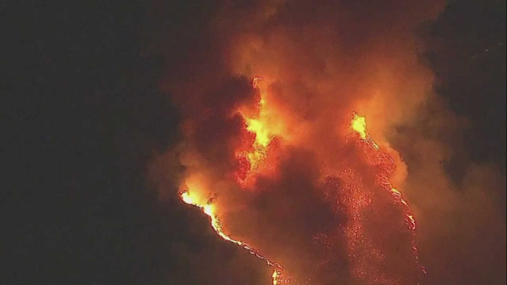 Los Angeles Wildfires: Palisades Fire latest from the air | California ...