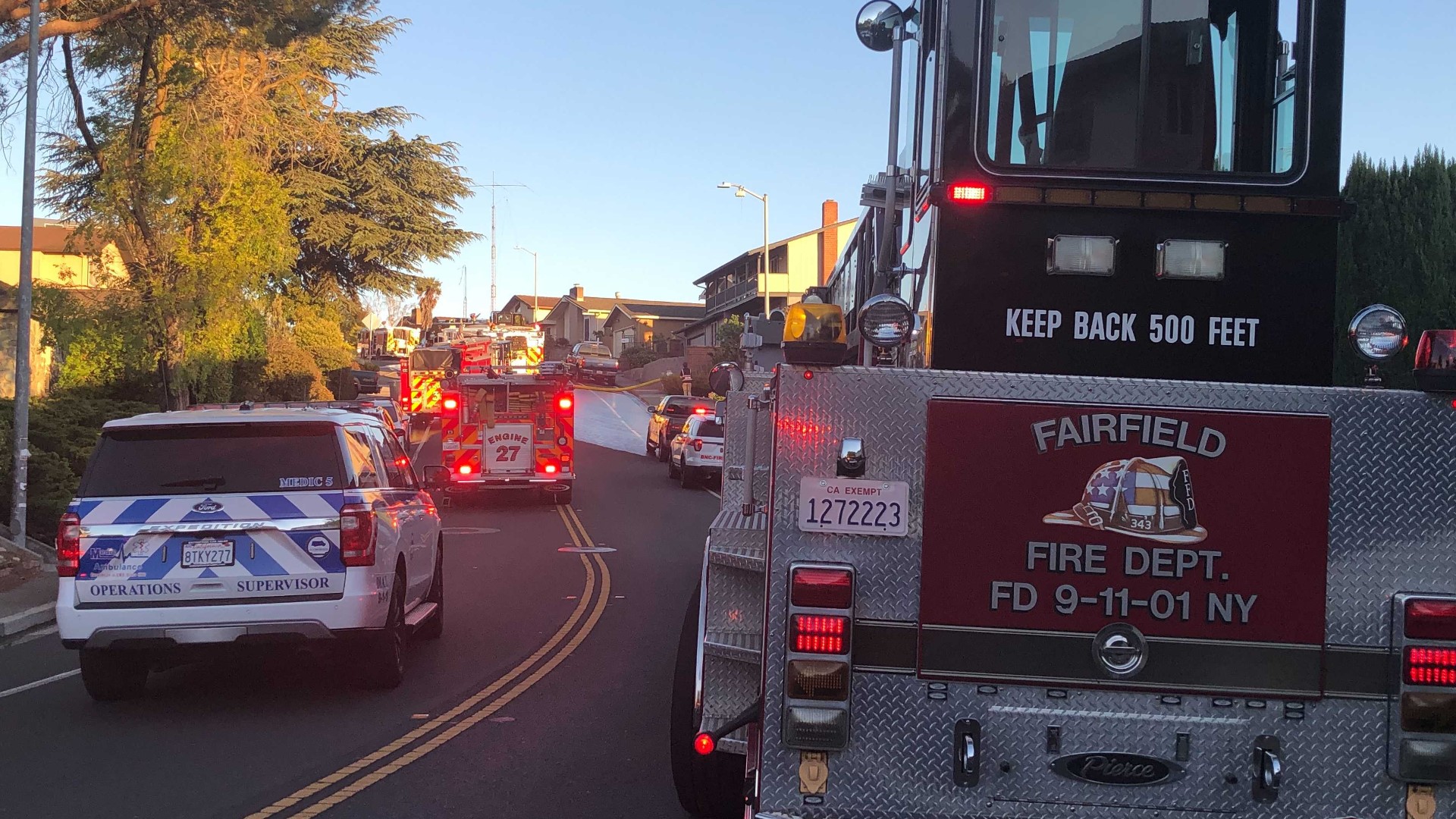 Fairfield crews battle vegetation fire | abc10.com