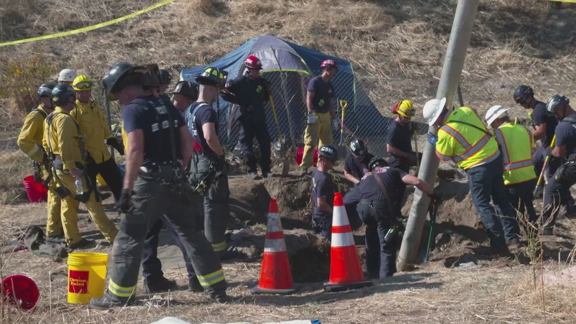 Sacramento crews search a partially collapsed tunnel at homeless ...