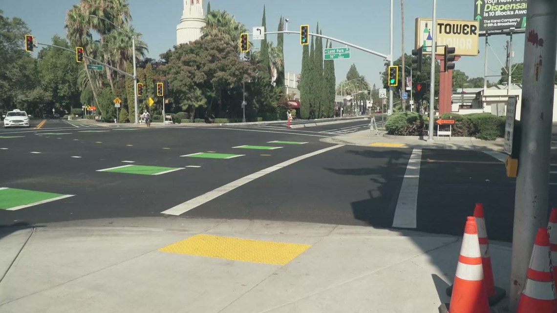 Major parts of Broadway Complete Streets project complete | abc10.com