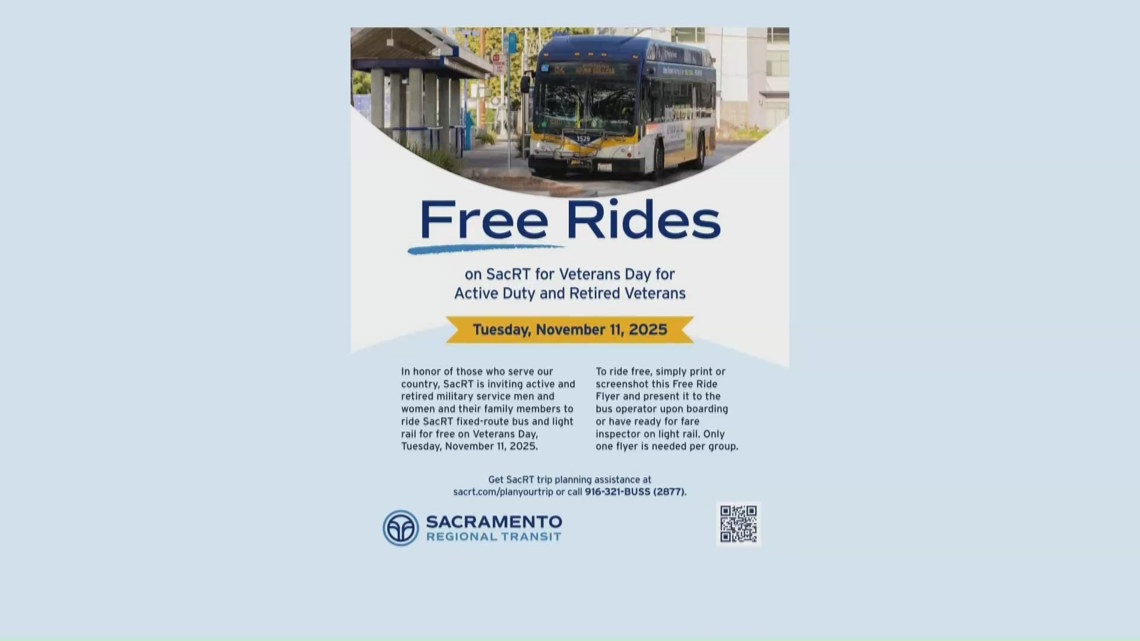 SacRT offers free rides for veterans | abc10.com