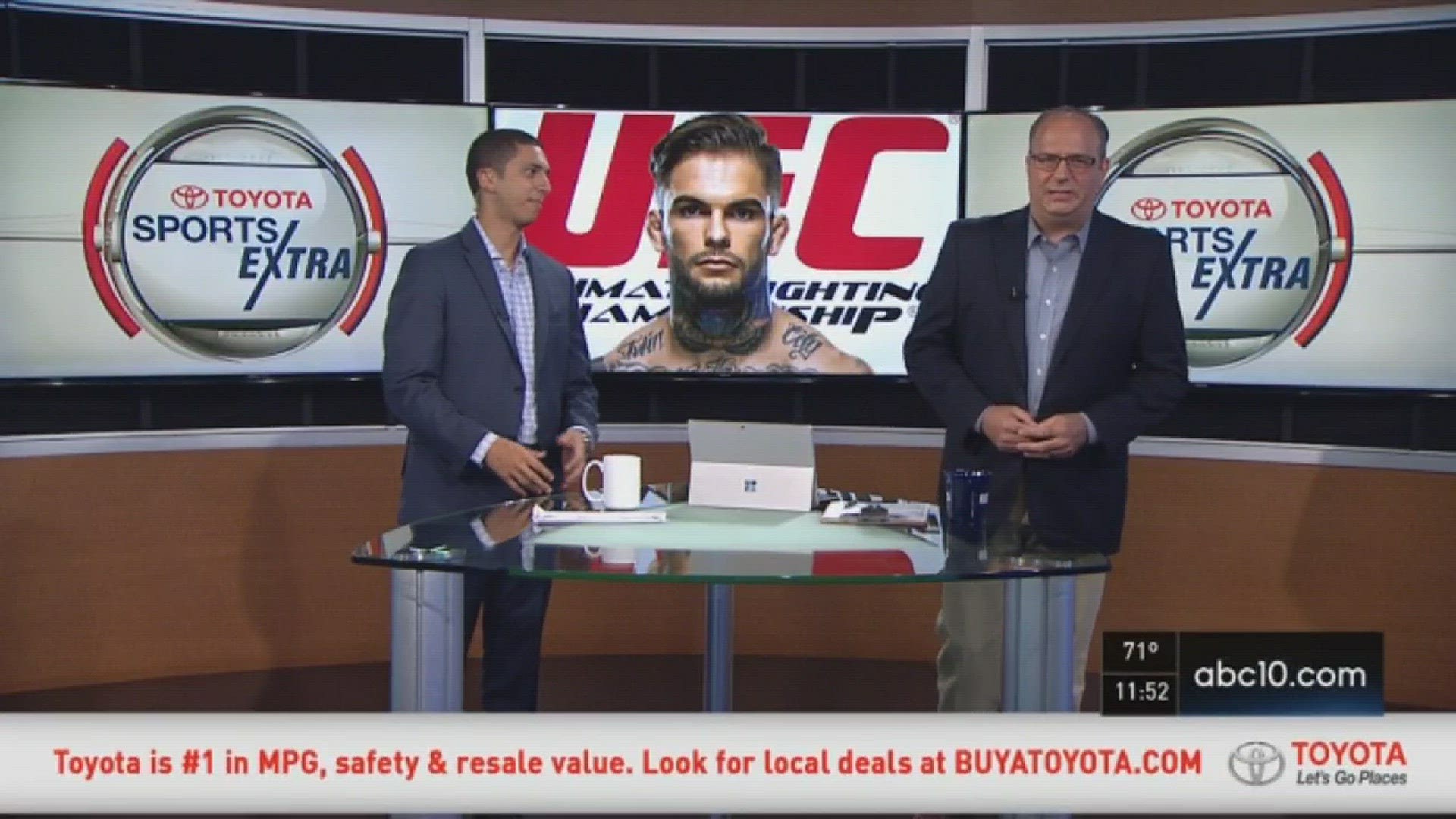 Garbrandt catches eye of champion Cruz prepping for UFC 202 | abc10.com