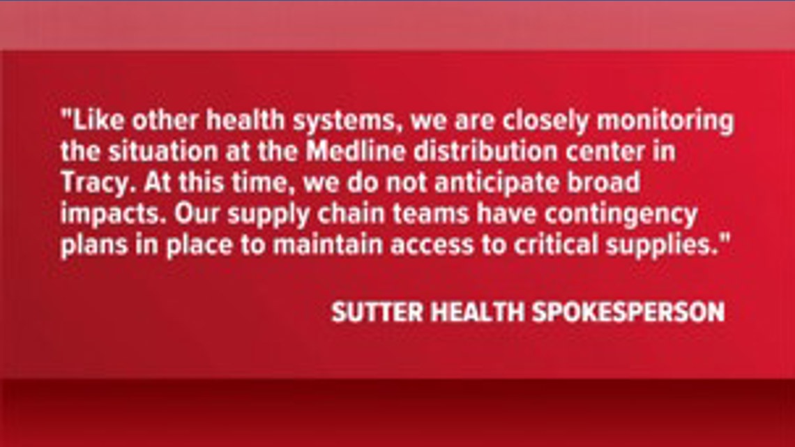 Hospitals monitor impact as Tracy Medline warehouse fire burns into day ...