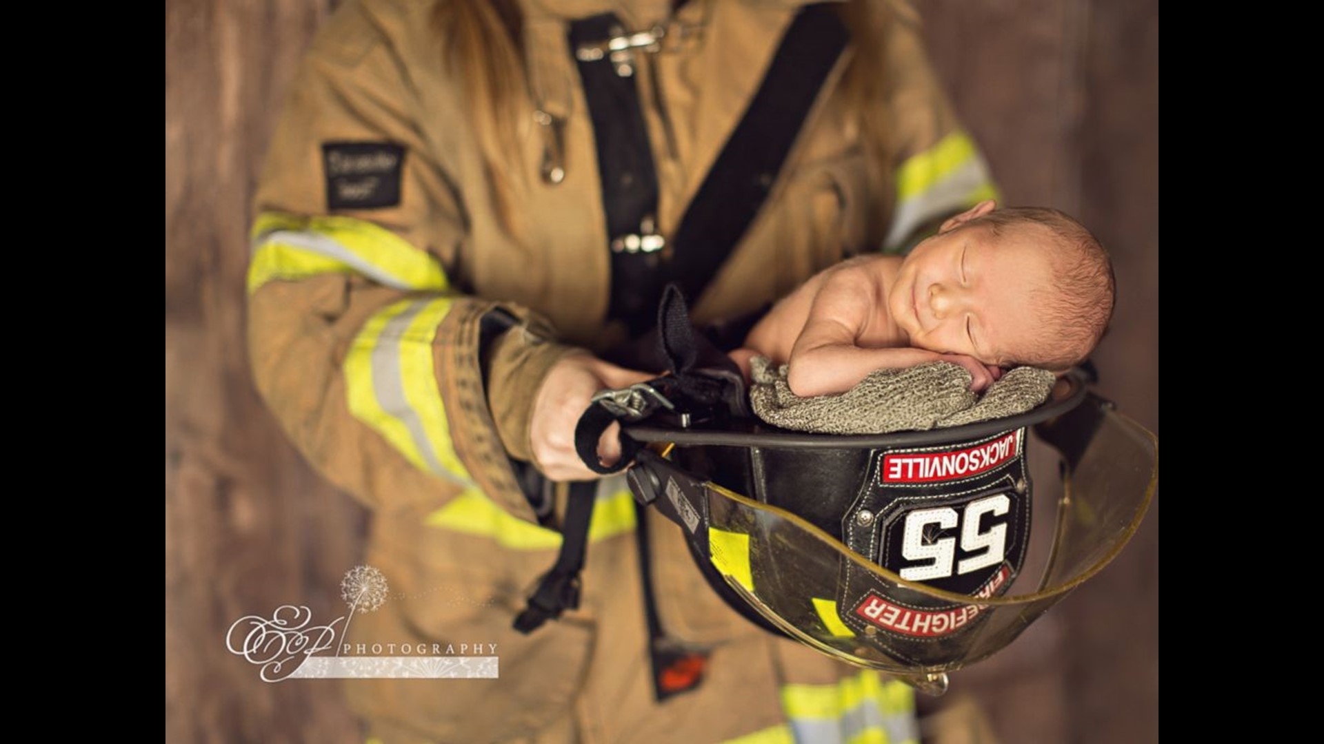 Baby celebrates firefighter mom and policeman dad in photoshoot | abc10.com