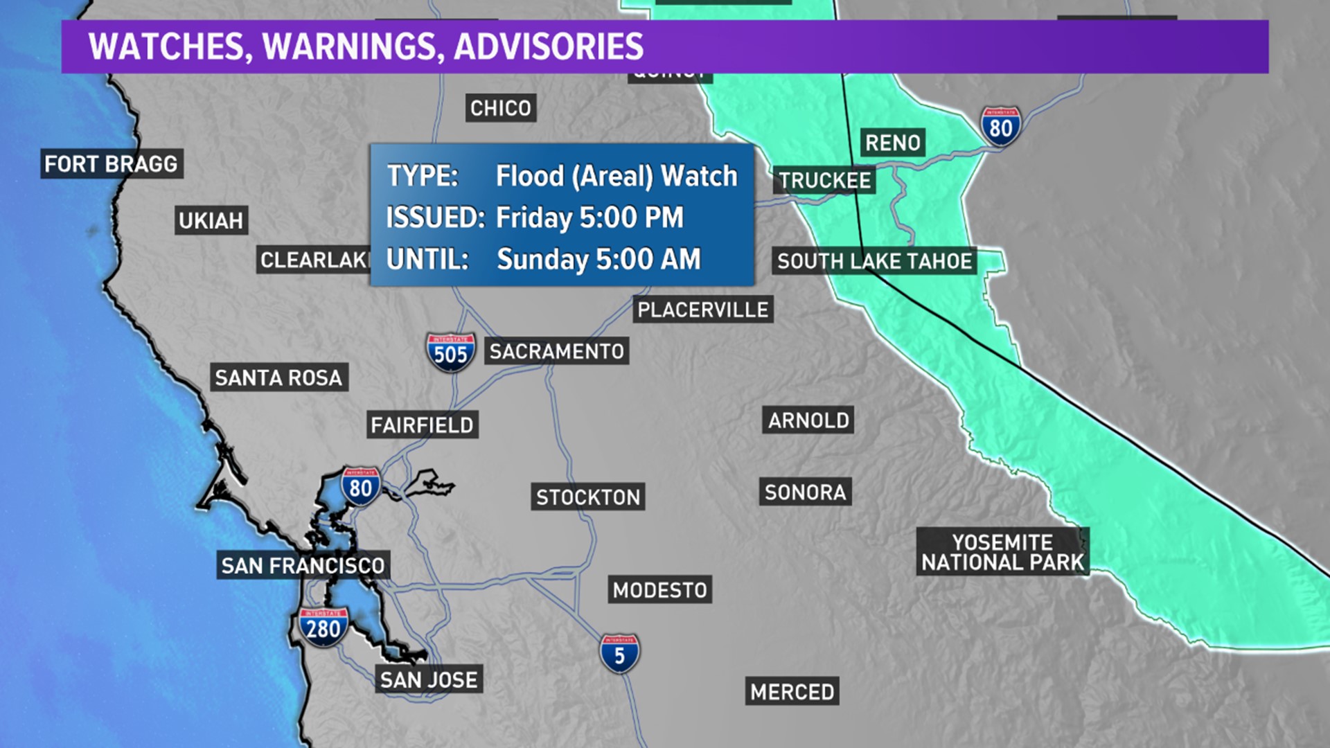 Flood warning for Carson River, watch Friday for Reno, Tahoe | abc10.com