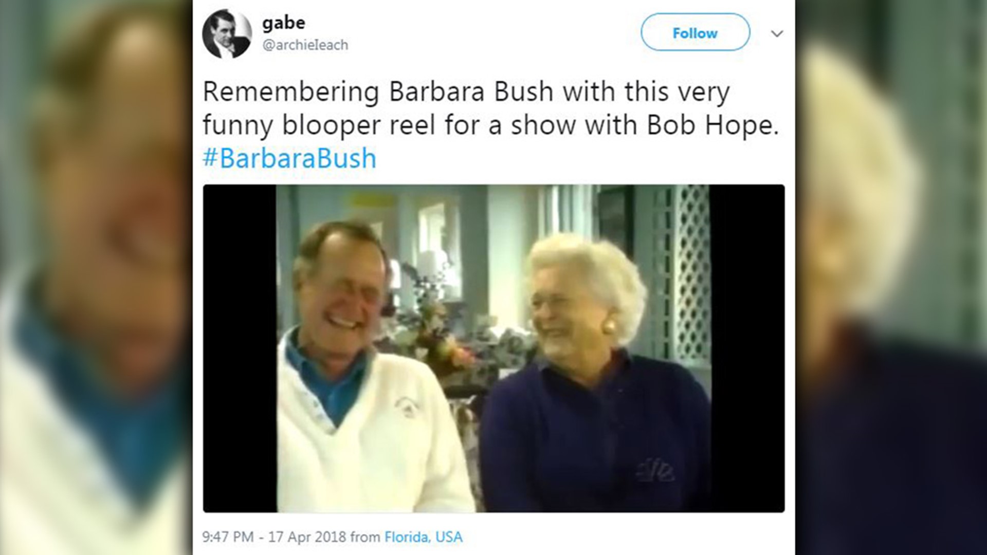 'Sassy to the end' | Twitter remembers Barbara Bush's funny side ...