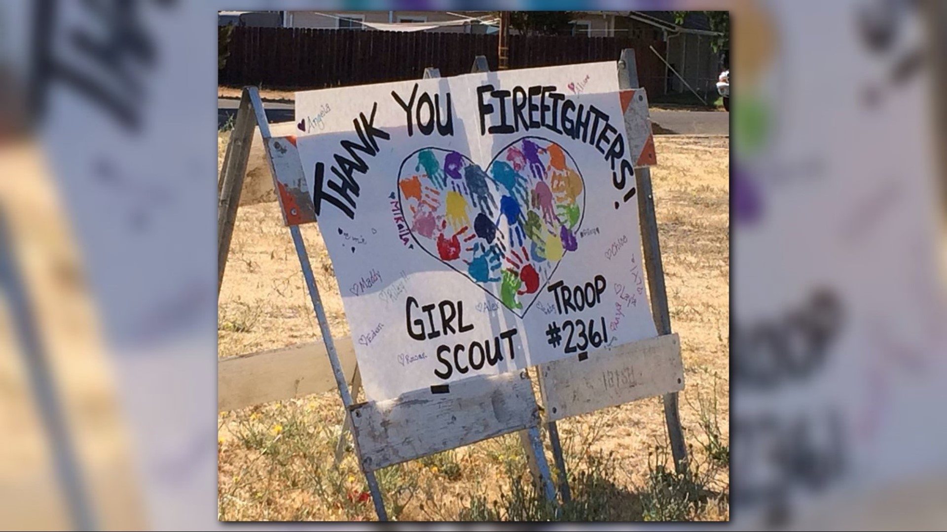 Communities thank firefighters battling wildfires | abc10.com