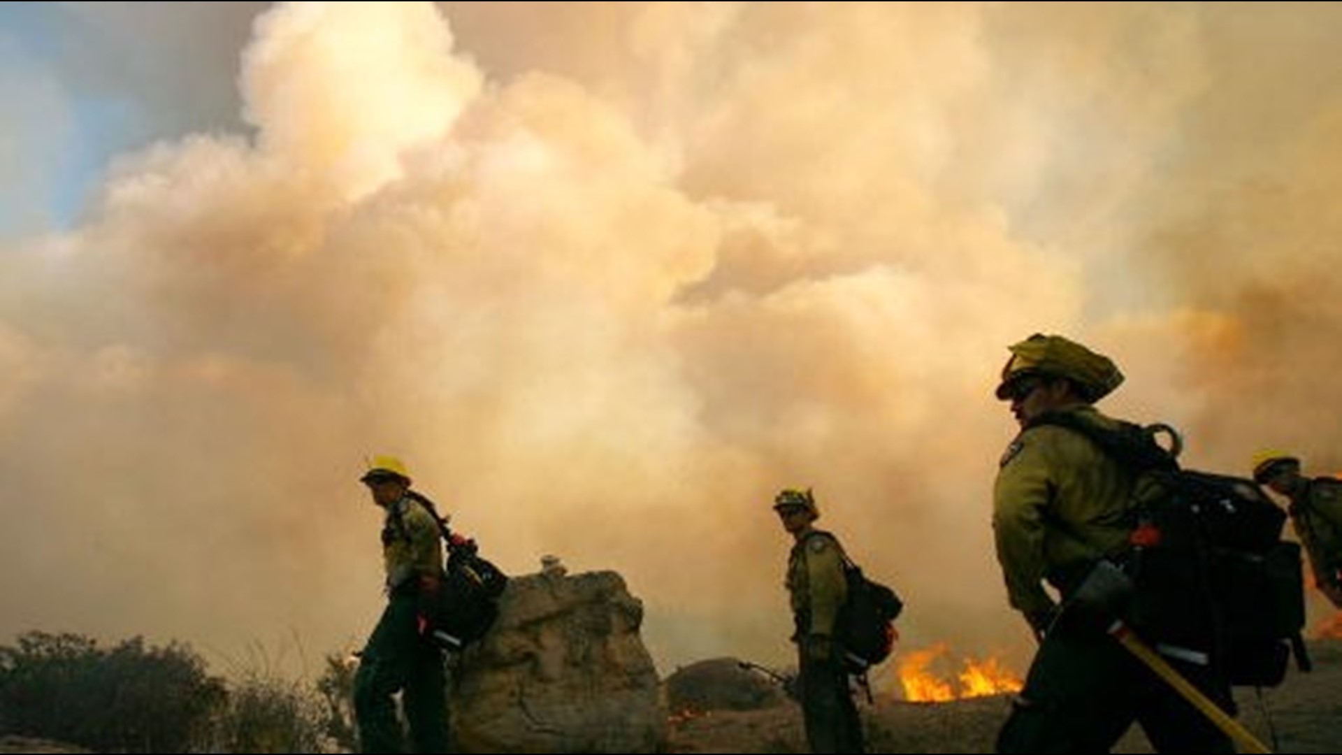 Holiday Fire: Evacuations reduced at wildfire in Goleta | abc10.com