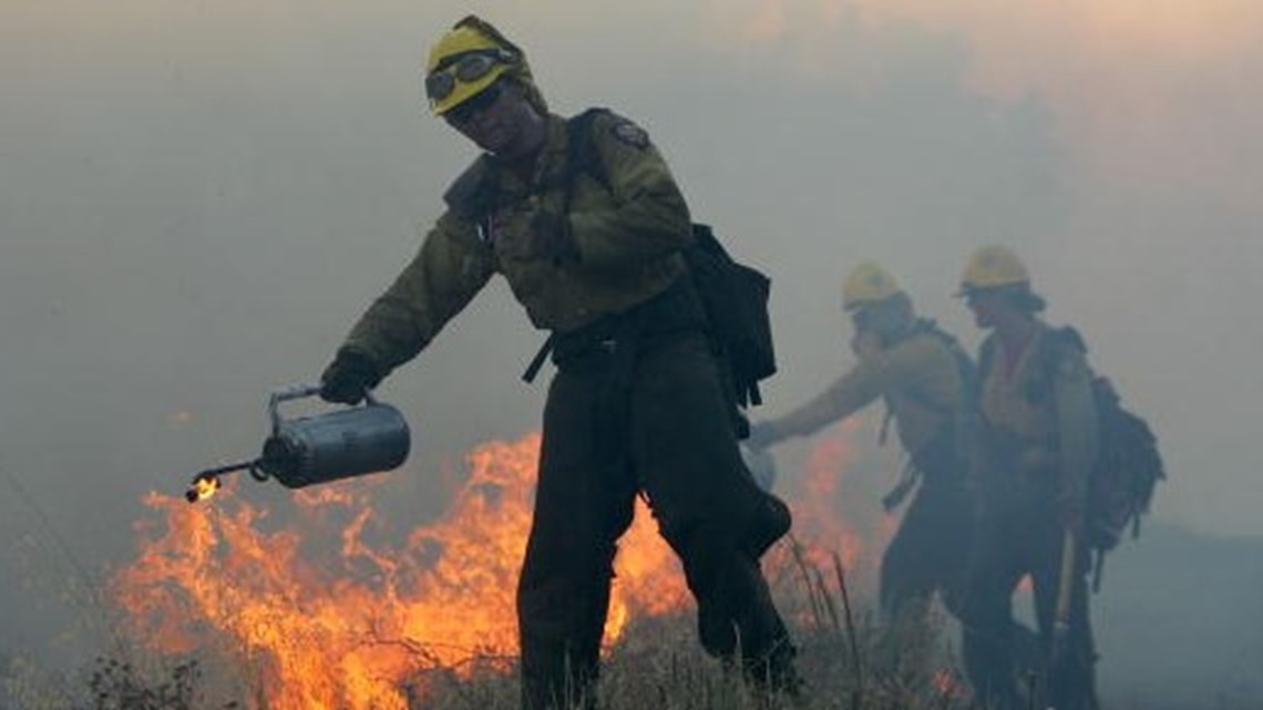 Holiday Fire: Evacuations reduced at wildfire in Goleta | abc10.com