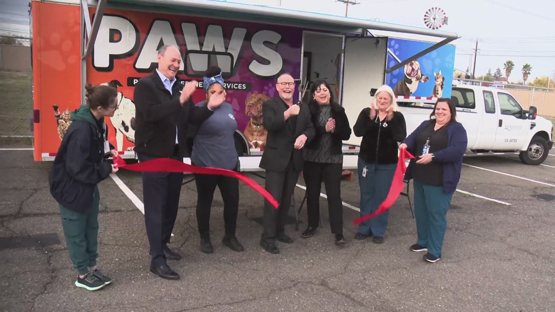 'PAWS" mobile clinic to serve pets of unhoused unveiled | abc10.com